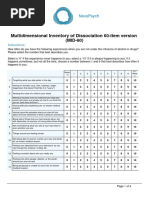 Pops Test Results | PDF | Standard Score | Mental Health