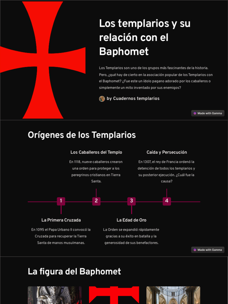 Templarios y su vínculo con Baphomet | PDF | Caballeros templarios