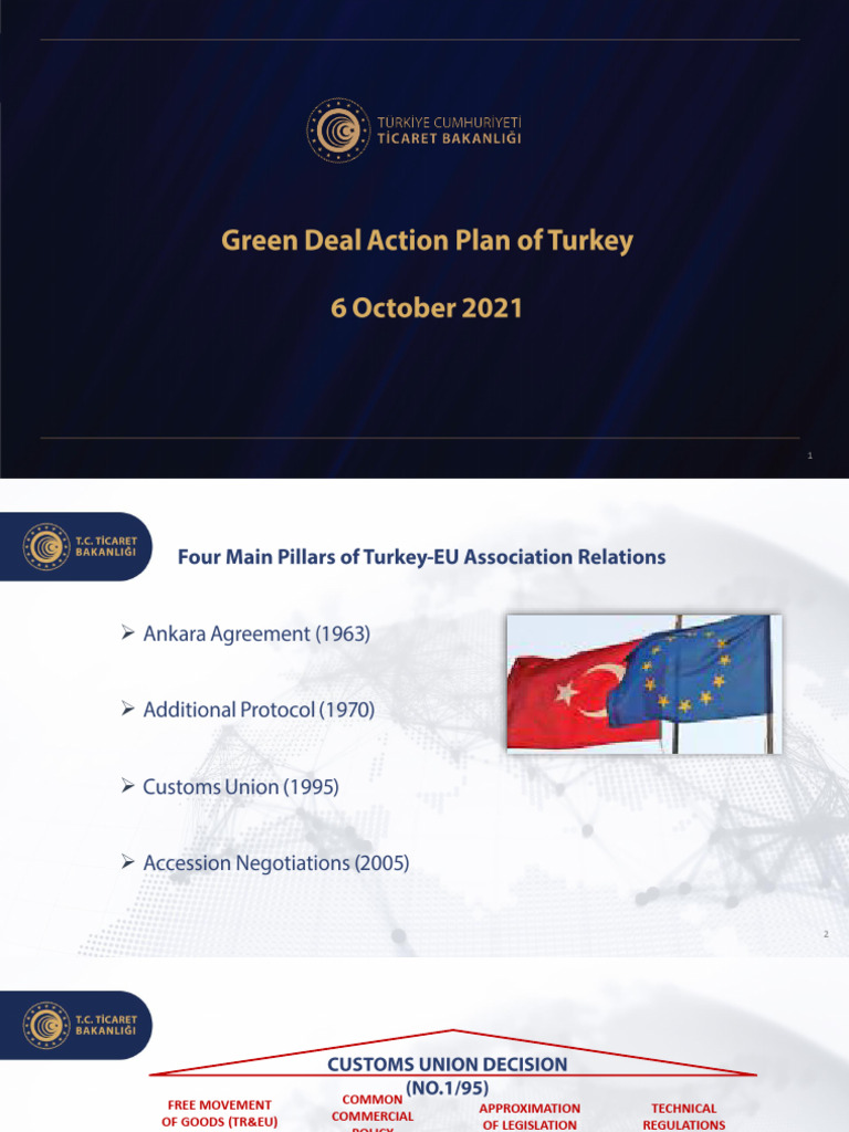 Green Deal Action Plan of Turkey Ms Bahar Güçlü | PDF | Exports ...