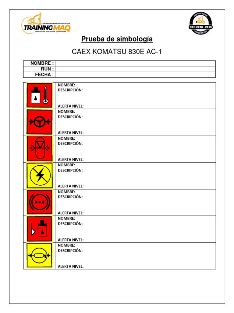 Simbologia CAEX 830 - 231002 - 164734 | PDF