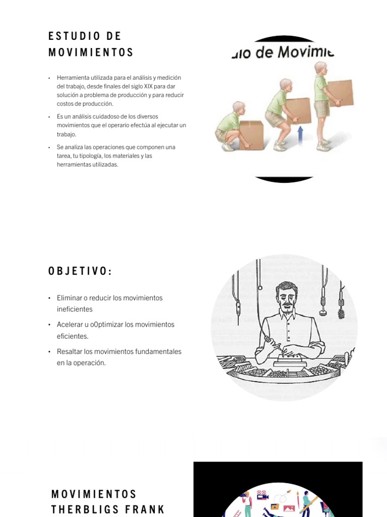 ESTUDIO DE MOVIMIENTOS therbligs - MTM | PDF
