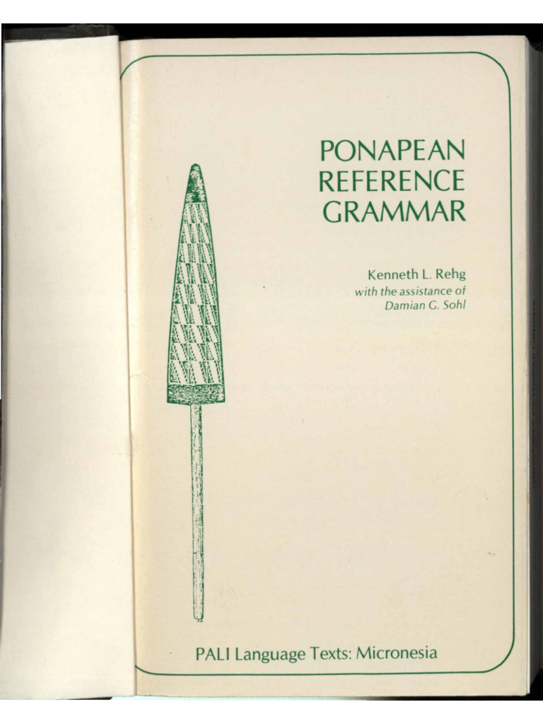 Ponapean Grammar | PDF