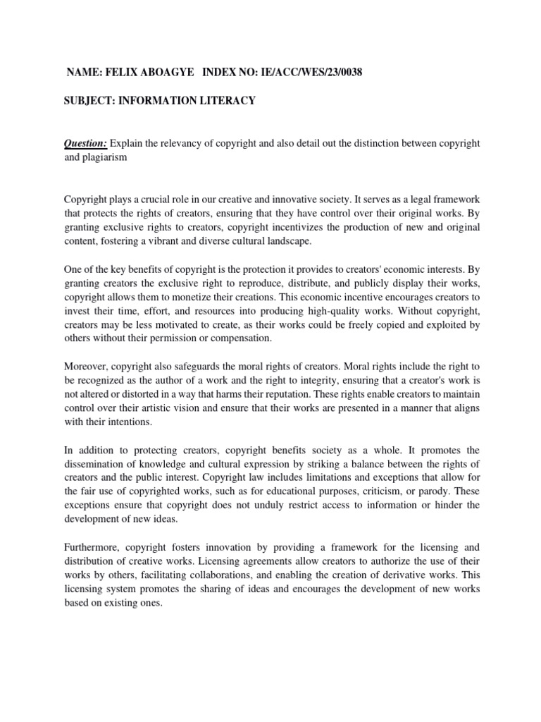 Information Literacy Assignment | PDF