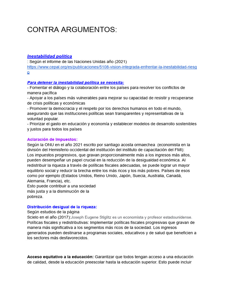 Contra Argumentos | PDF