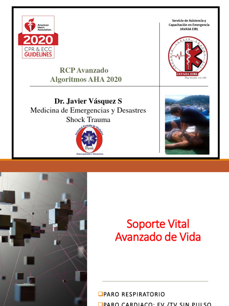 RCP Avanzado Clase V | PDF | Reanimación cardiopulmonar | Paro cardíaco