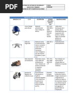 Matriz de EPP y Normas Técnicas | PDF