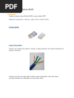 Montar Cabo RJ45 | PDF | Conector elétrico
