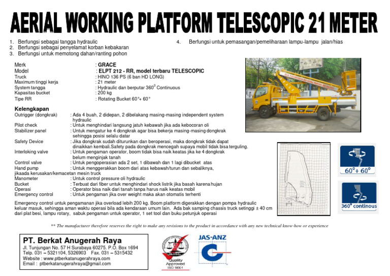 Osur Hino HDL 21 Meter Tipe RR | PDF