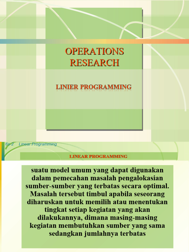 Bab 2-Linear-Programming-Metode-Grafik | PDF Bab 2-Linear-Programming-Metode-Grafik | PDF