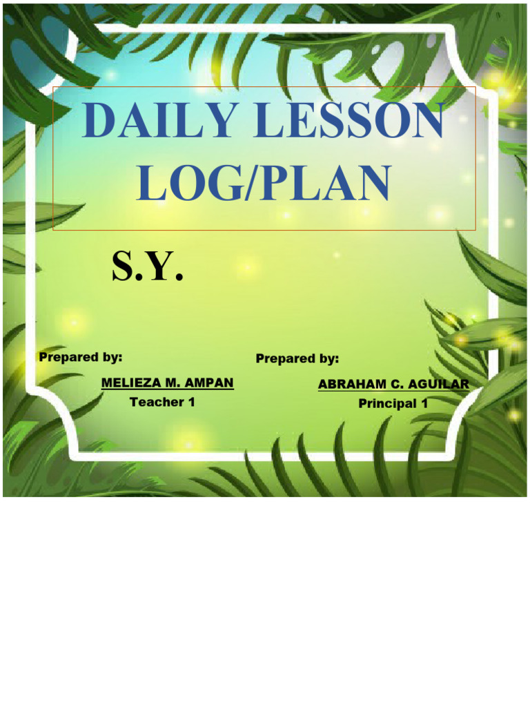 DLL Cover Page | PDF
