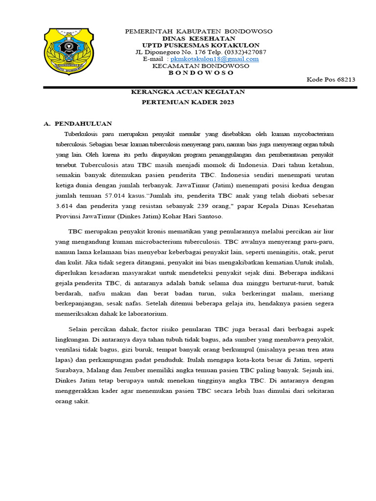 Kak Pertemuan TB | PDF