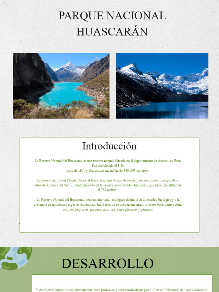 PARQUE NACIONAL HUASCARán | PDF