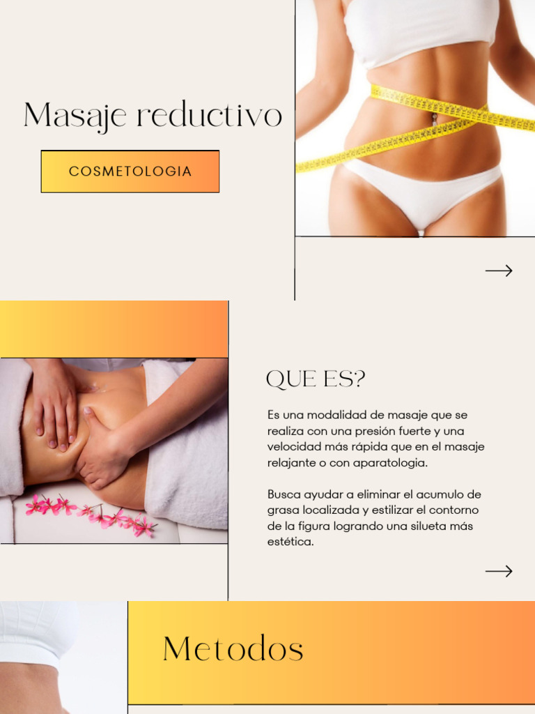 Masaje Reductivo | PDF | Masaje | Tejido adiposo