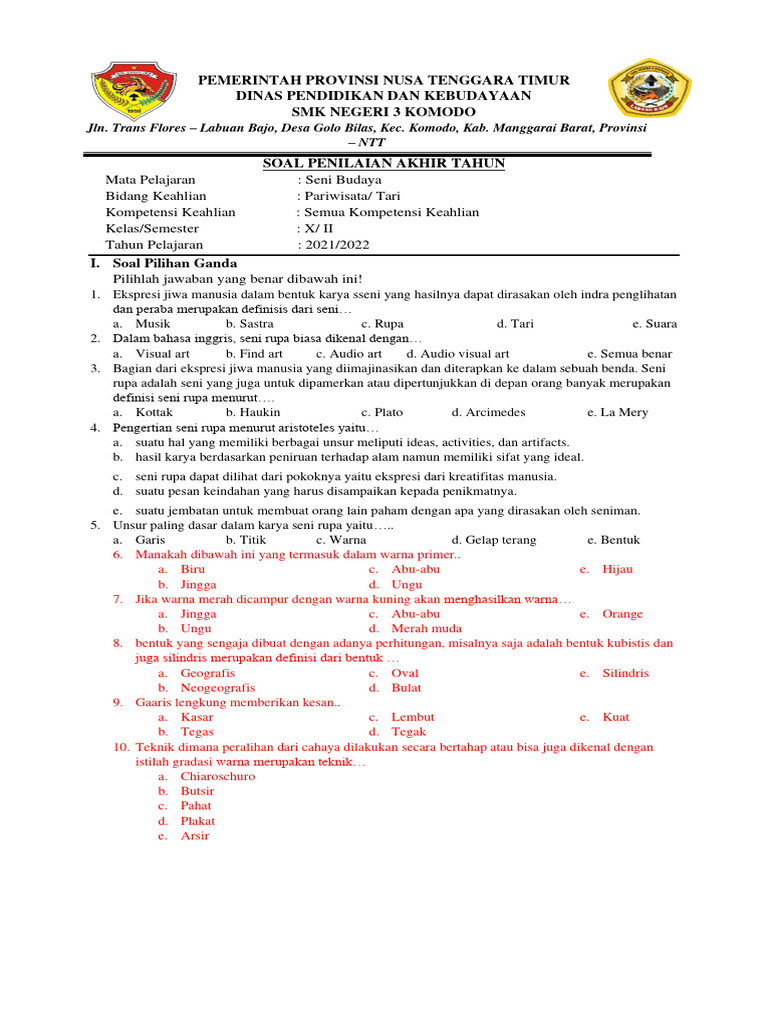 Soal Pas S2 SBD | PDF