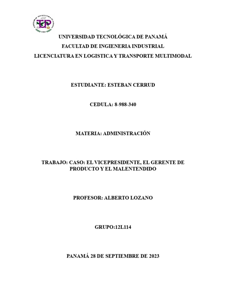 UNIVERSIDAD TECNOLÓGICA DE PANAMÁ | PDF