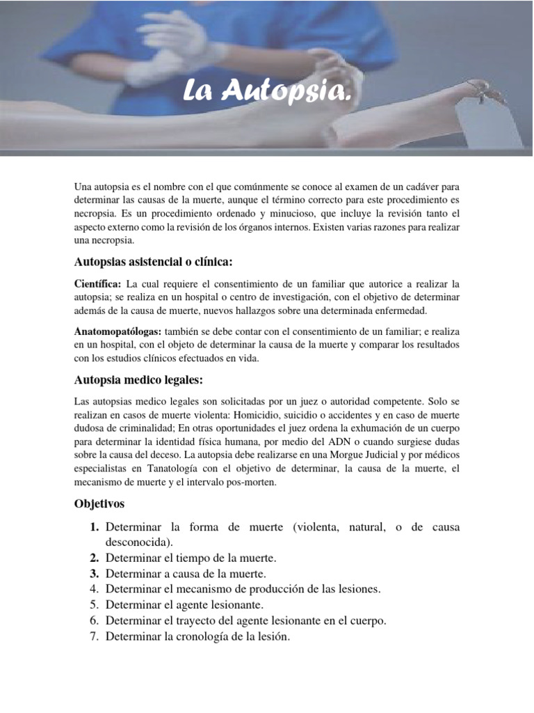 Autopsia | PDF