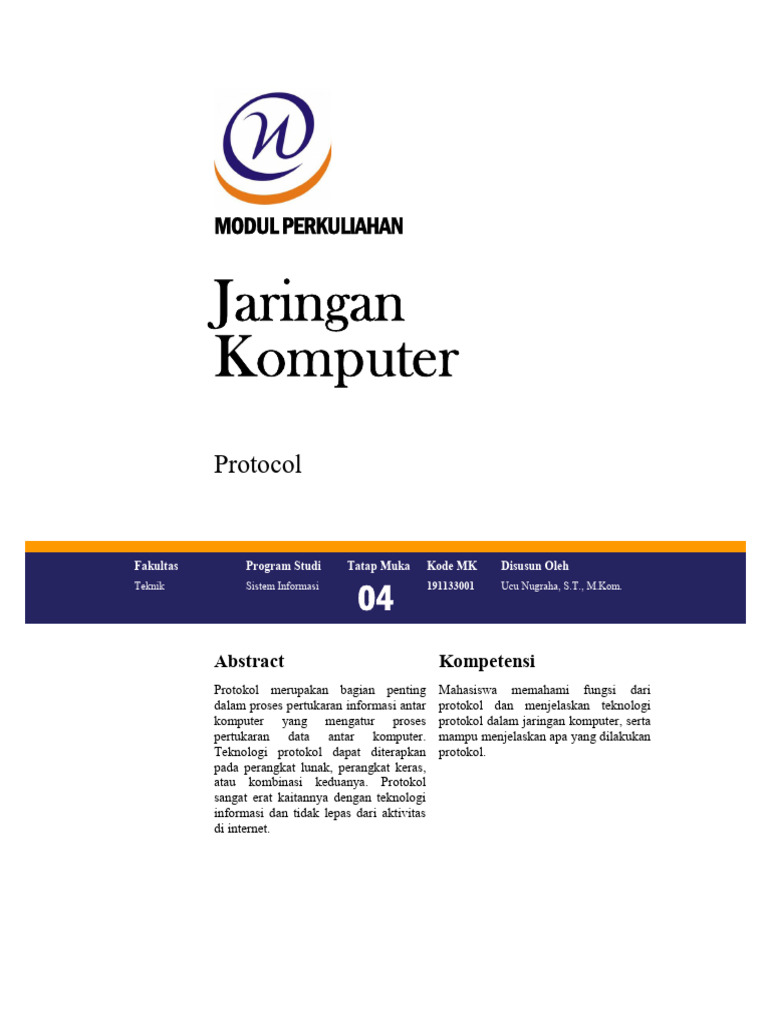 Modul Jarkom - Protokol | PDF