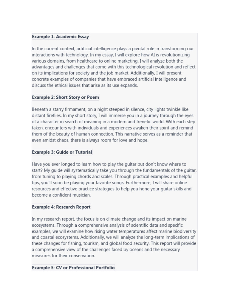 Examples of English Stuff | PDF