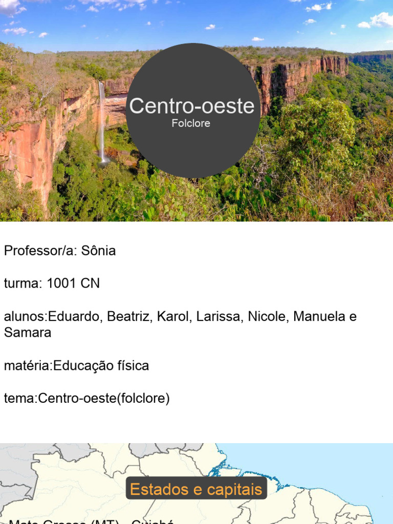 Trabalho Eduardo 1001 CN Centro Oeste | PDF