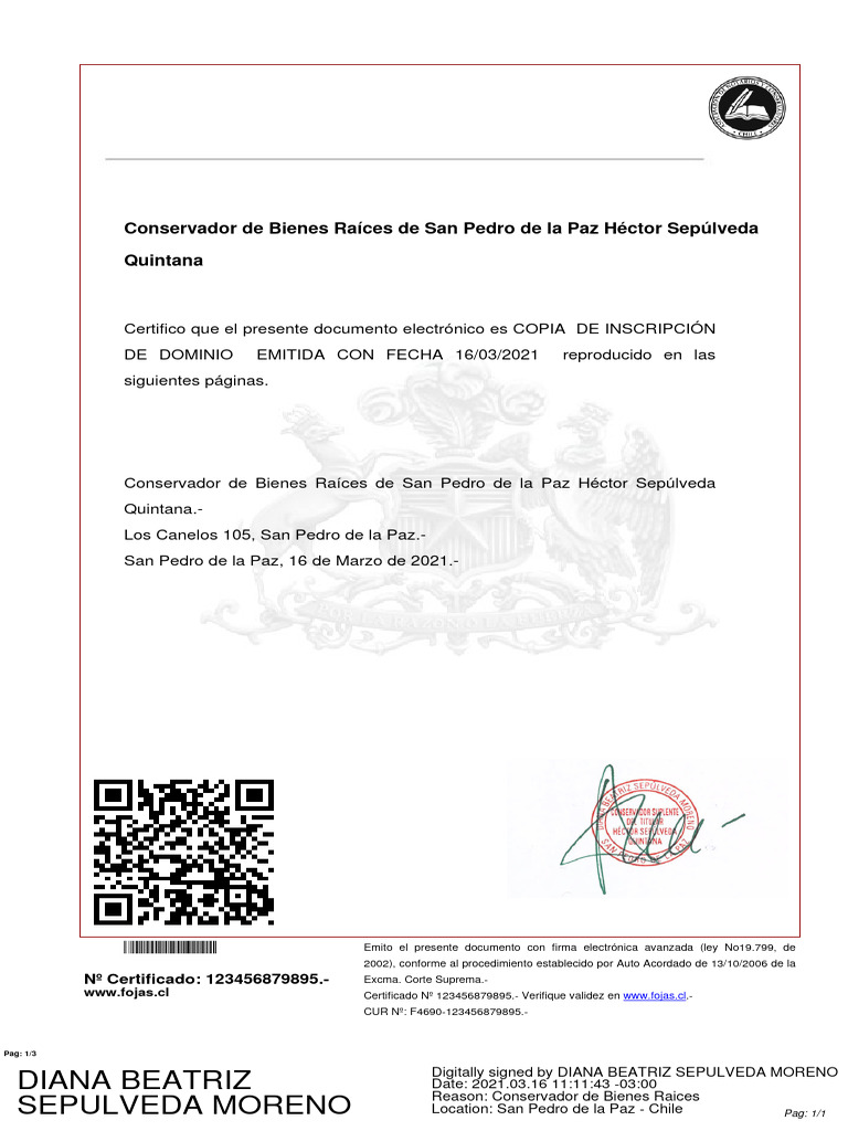 Fojas - CL 3 | PDF