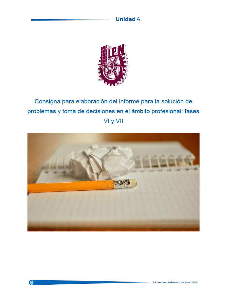 HPTD - U4 - Act.12 - Consigna Informe Fases VI y VII - CE | PDF