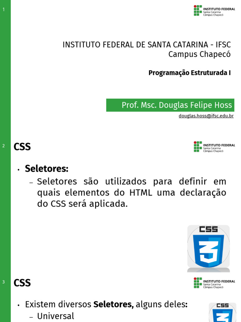 Slide05 Css Seletores | PDF