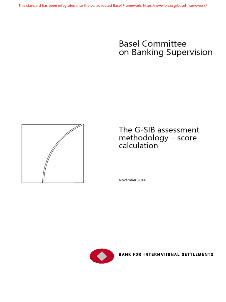 Basel Committee On Banking Supervision: The G-SIB Assessment ...