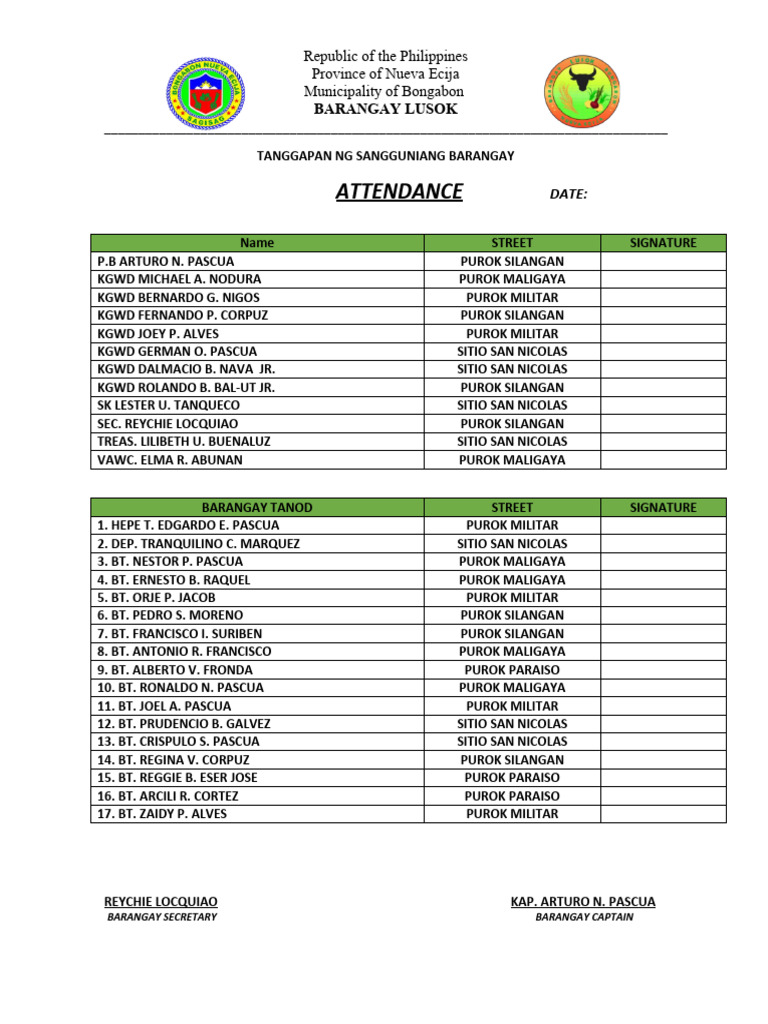 ATTENDANCE | PDF