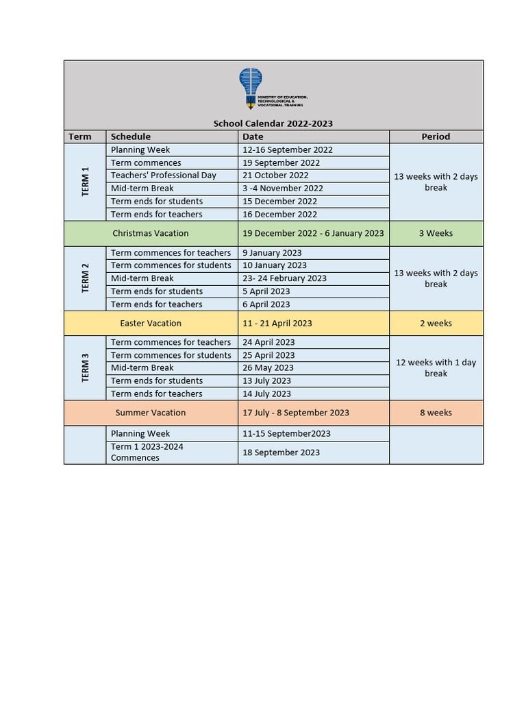 School Calendars 2022 To 2025 | Download Free PDF | Festival | Students