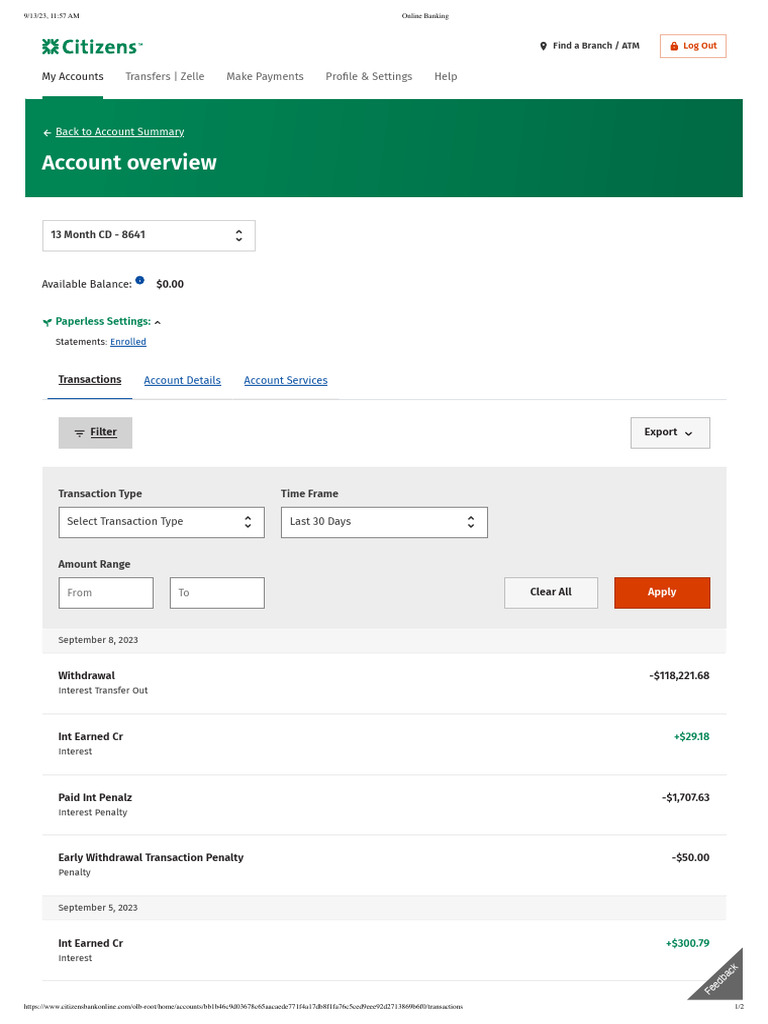 Account Overview: Transfers - Zelle Make Payments Profile & Settings ...