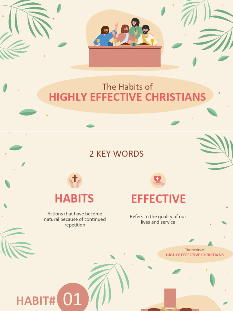 The Habits of HIGHLY EFFECTIVE CHRISTIANS | PDF