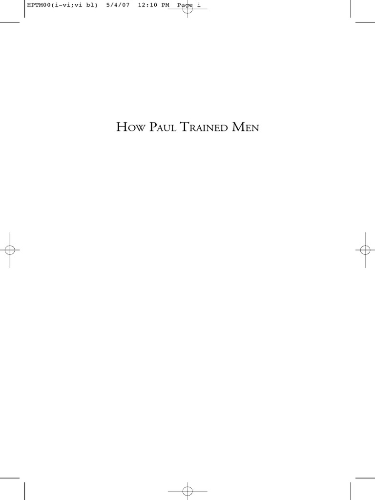 Gene Edwards - How Paul Trained Men (PDFDrive) | PDF