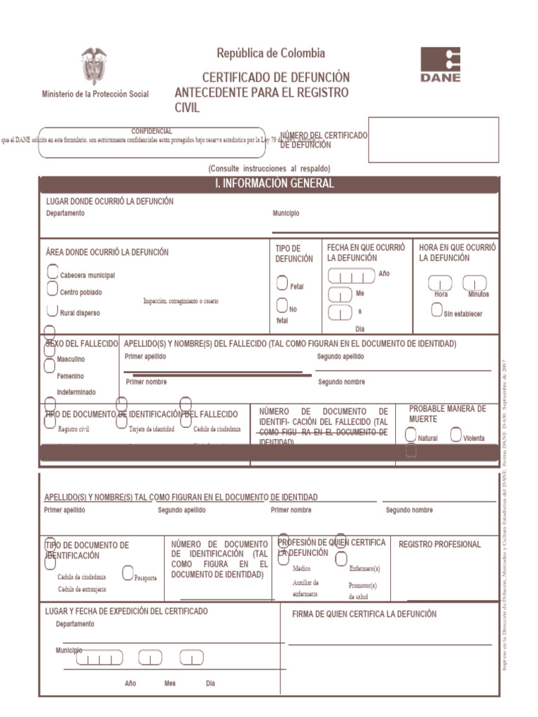 CIRCULAR EXTERNA CONJUNTA 081 - Anexo 2 | PDF | Muerte | Medicina