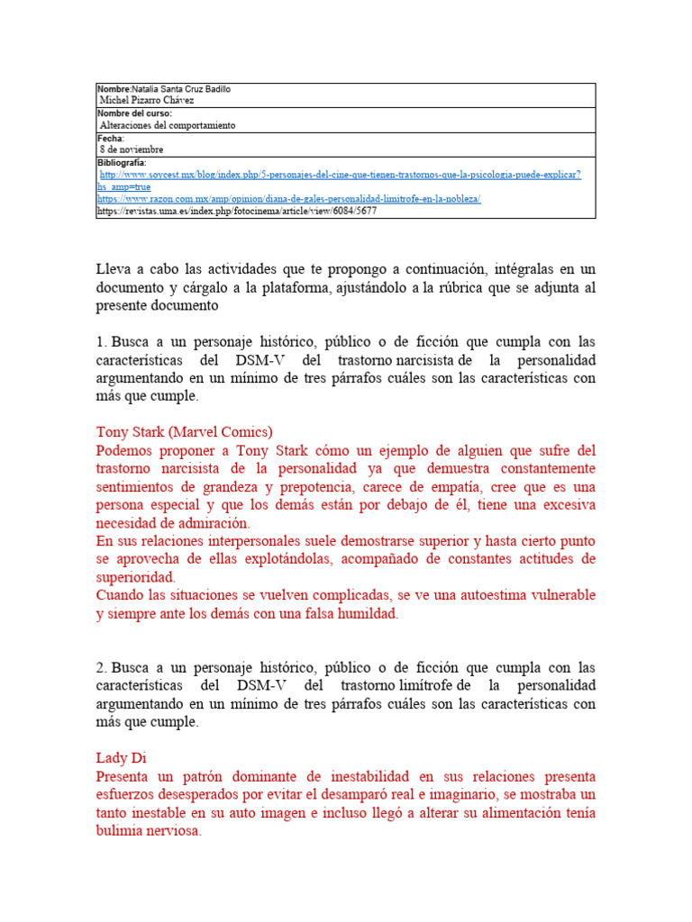 Trastornos de La Personalidad Cluster B | PDF