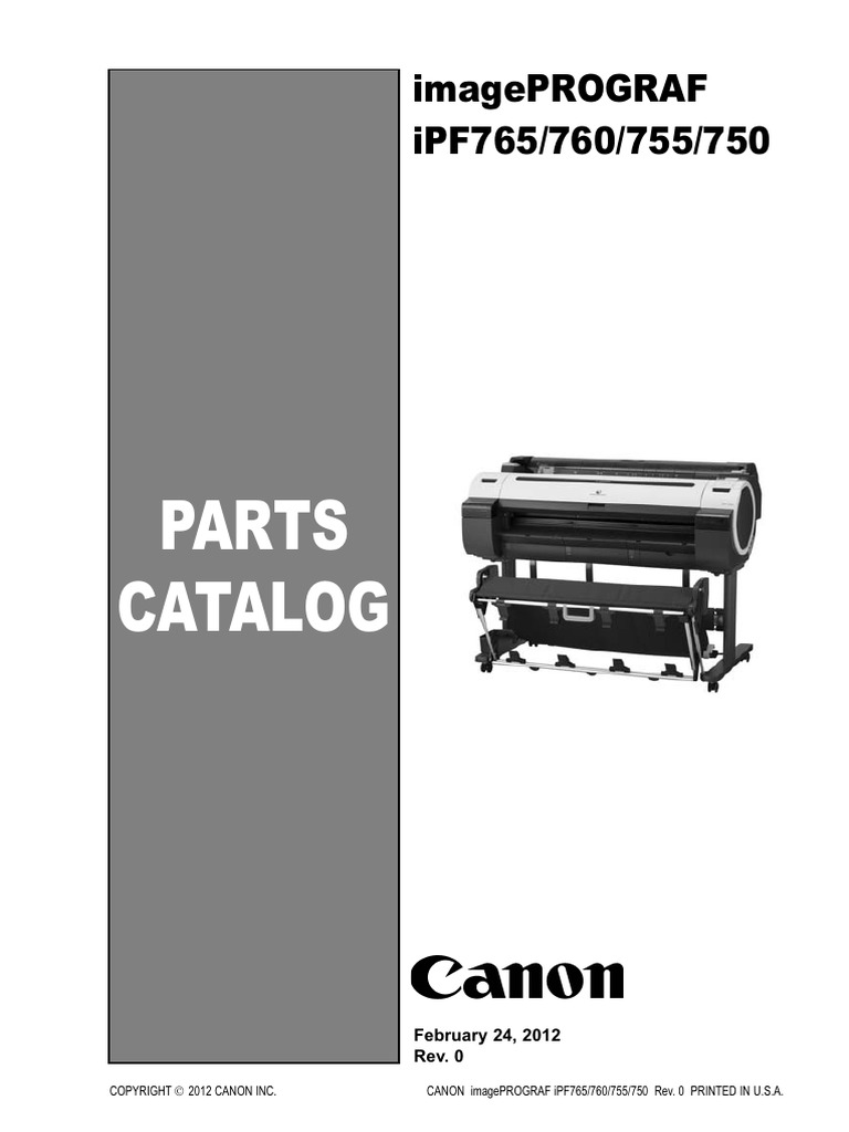 699 imagePROGRAF iPF765 760 755 750 PC Rev0 022412 | PDF