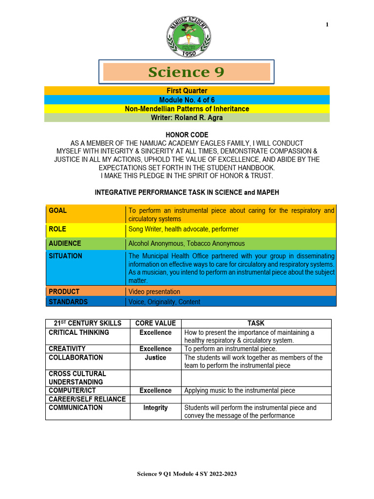 Science 9 Q1 M4 | PDF