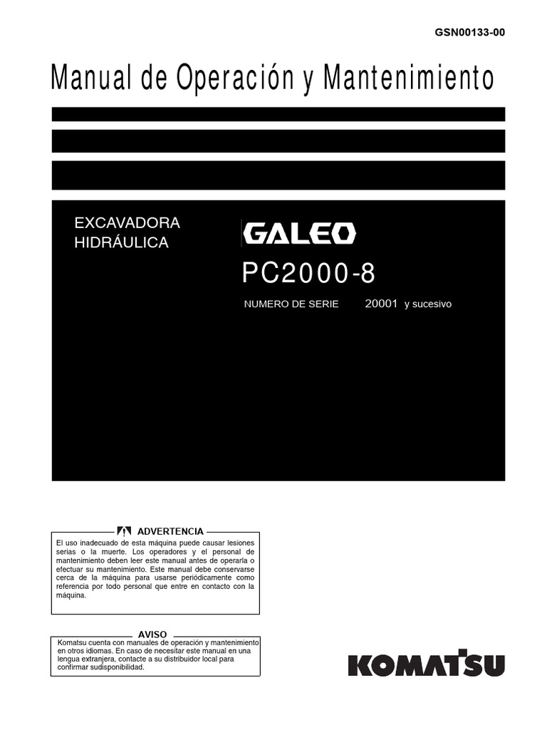 PC2000-8 OMM GSN00133-00 Esp | PDF