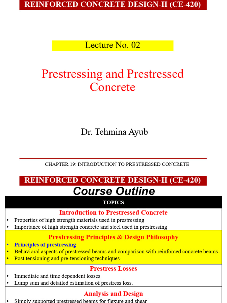 Introduction to Prestressed Concrete | PDF | Teaching Methods ...
