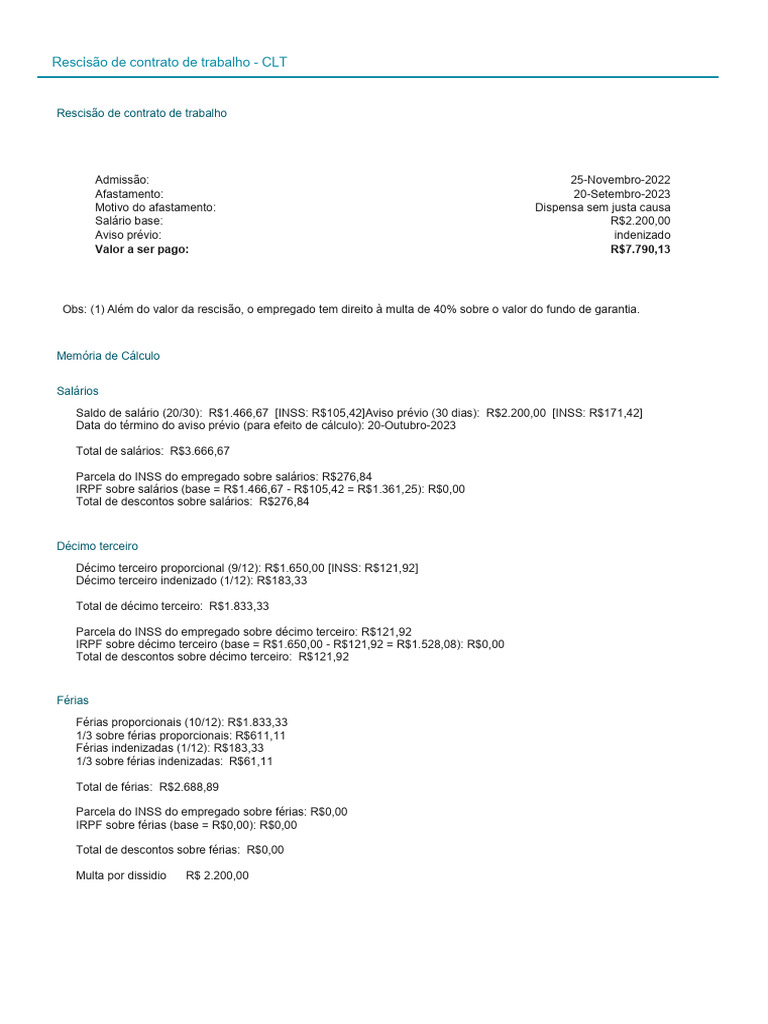 Cálculo Exato | PDF