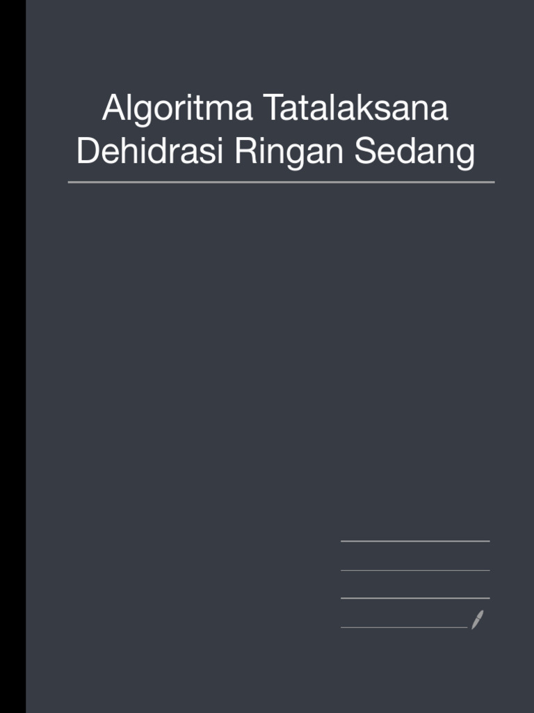 Tatalaksana Dehidrasi Ringan Sedang Anak | PDF