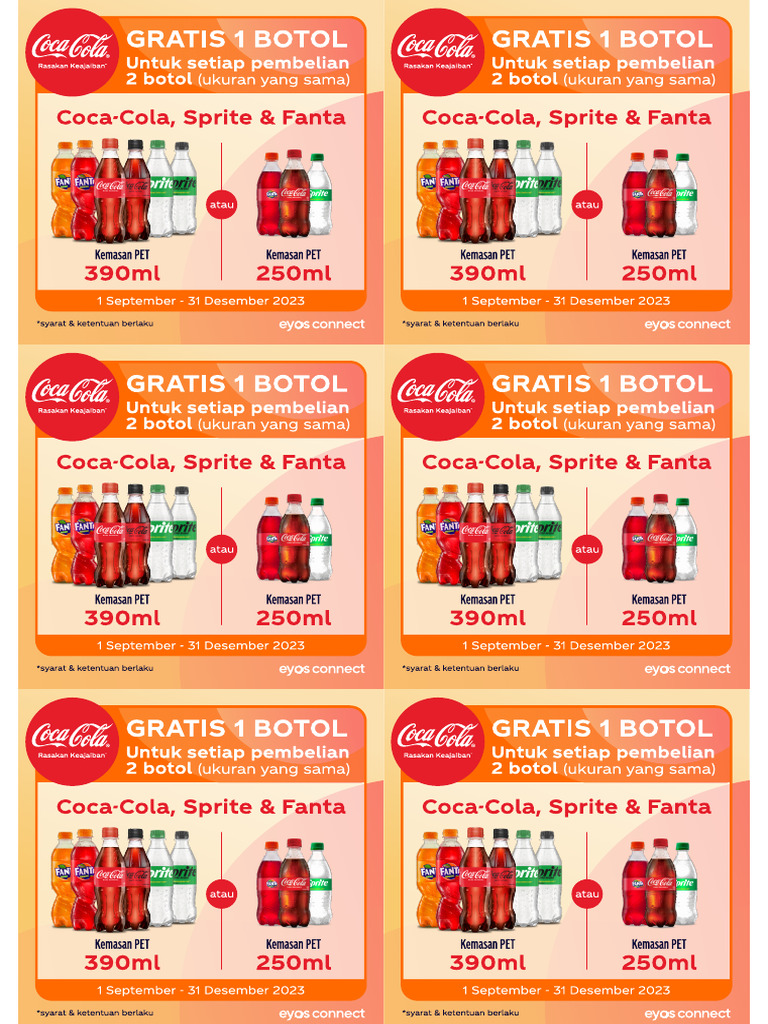 Coca Cola Promo Sep Wobbler A4 | PDF