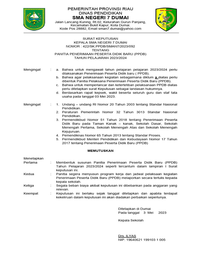 SK PPDB 2023-2024 (1) | PDF