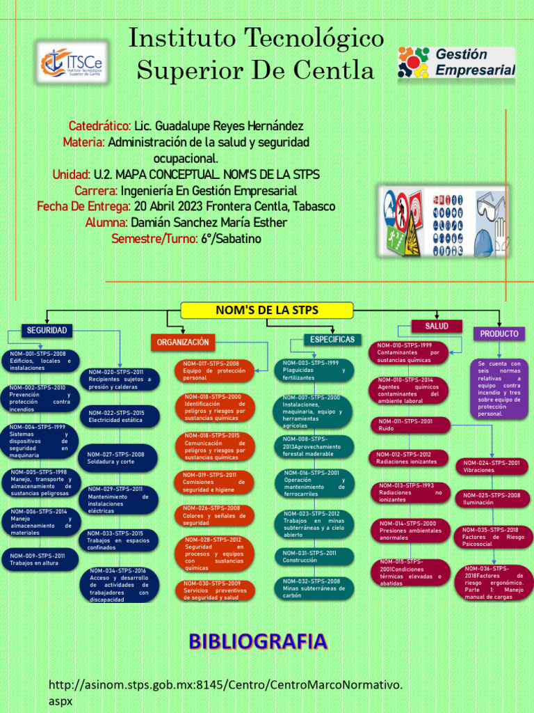 U 2. Mapa Conceptual. NOM'S de La STPS - MEDS | PDF