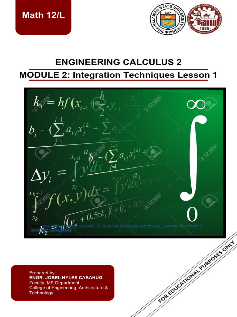 Module 2 Lesson 1 Integration Techniques | PDF | Teaching Methods & Materials