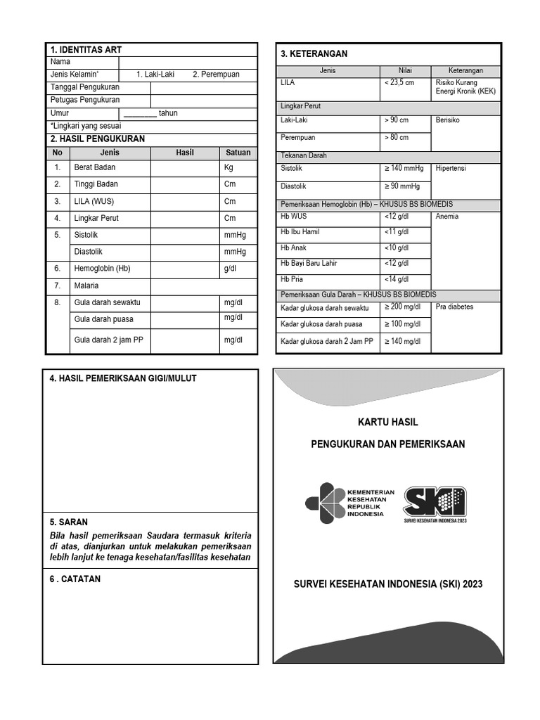 FINAL CETAK Kartu - Hasil - SKI - 2023 150523 | PDF
