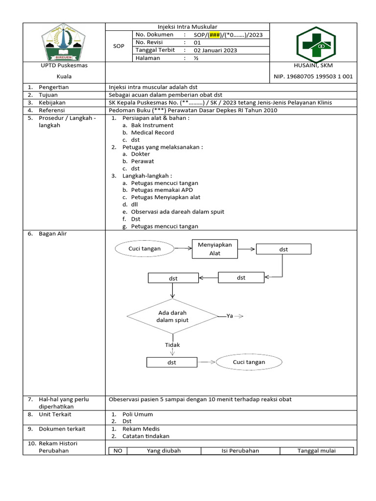 Form Sop - Imd | PDF