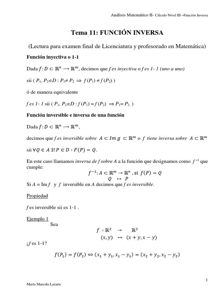 Función Inversa | PDF