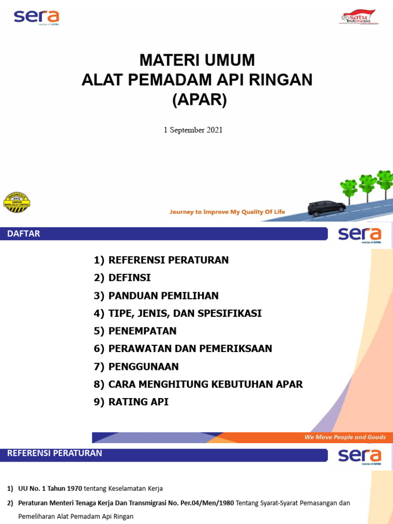 Panduan APAR dan Spesifikasinya | PDF