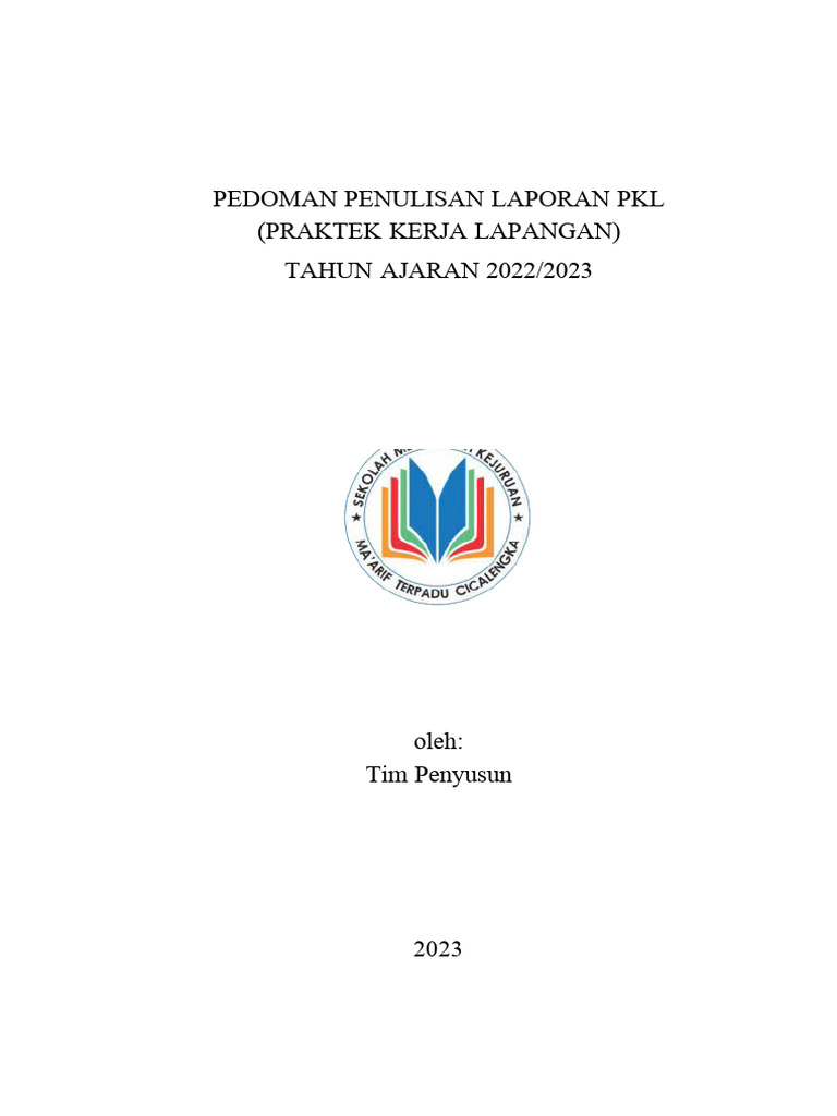 Pedoman Penulisan Laporan PKL 2023 | PDF