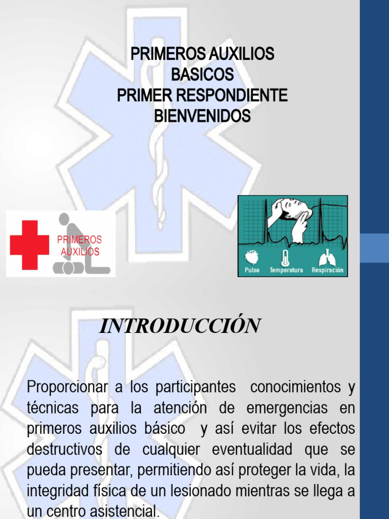 Primeros Auxilios Primer Respondiente Completa | PDF